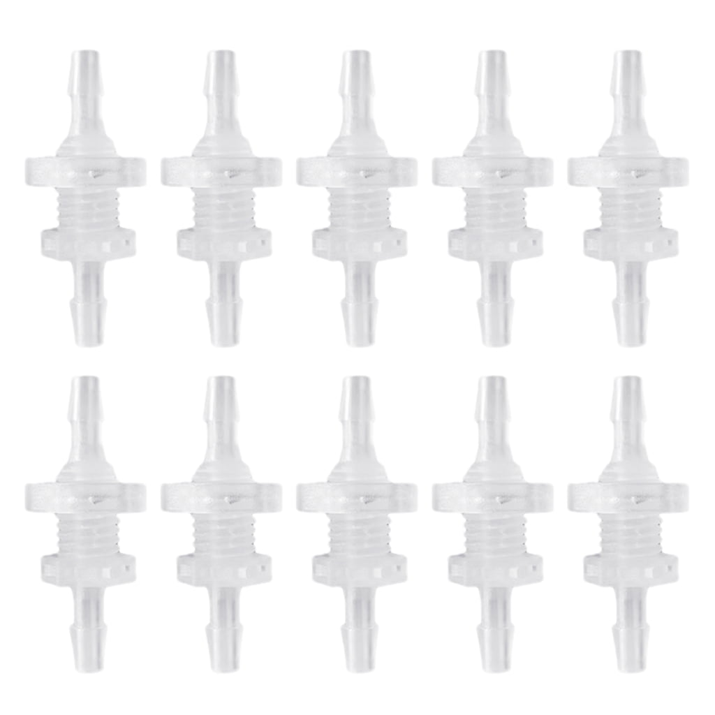 10 sets 3/16 Thru-Bulk Bulkhead Plastic Hose Barb Fittings Plastic Hose ...