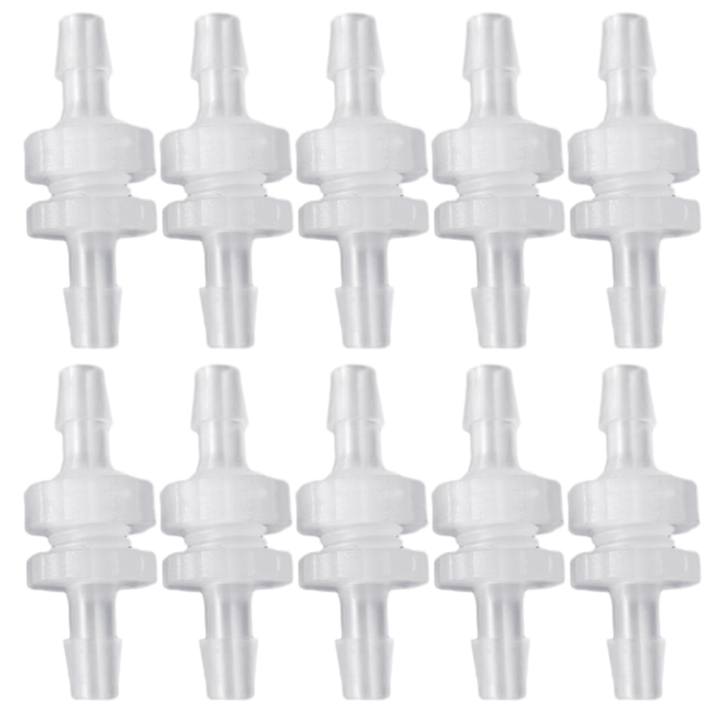10 sets 3/16 Thru-Bulk Bulkhead Plastic Hose Barb Fittings Plastic Hose ...