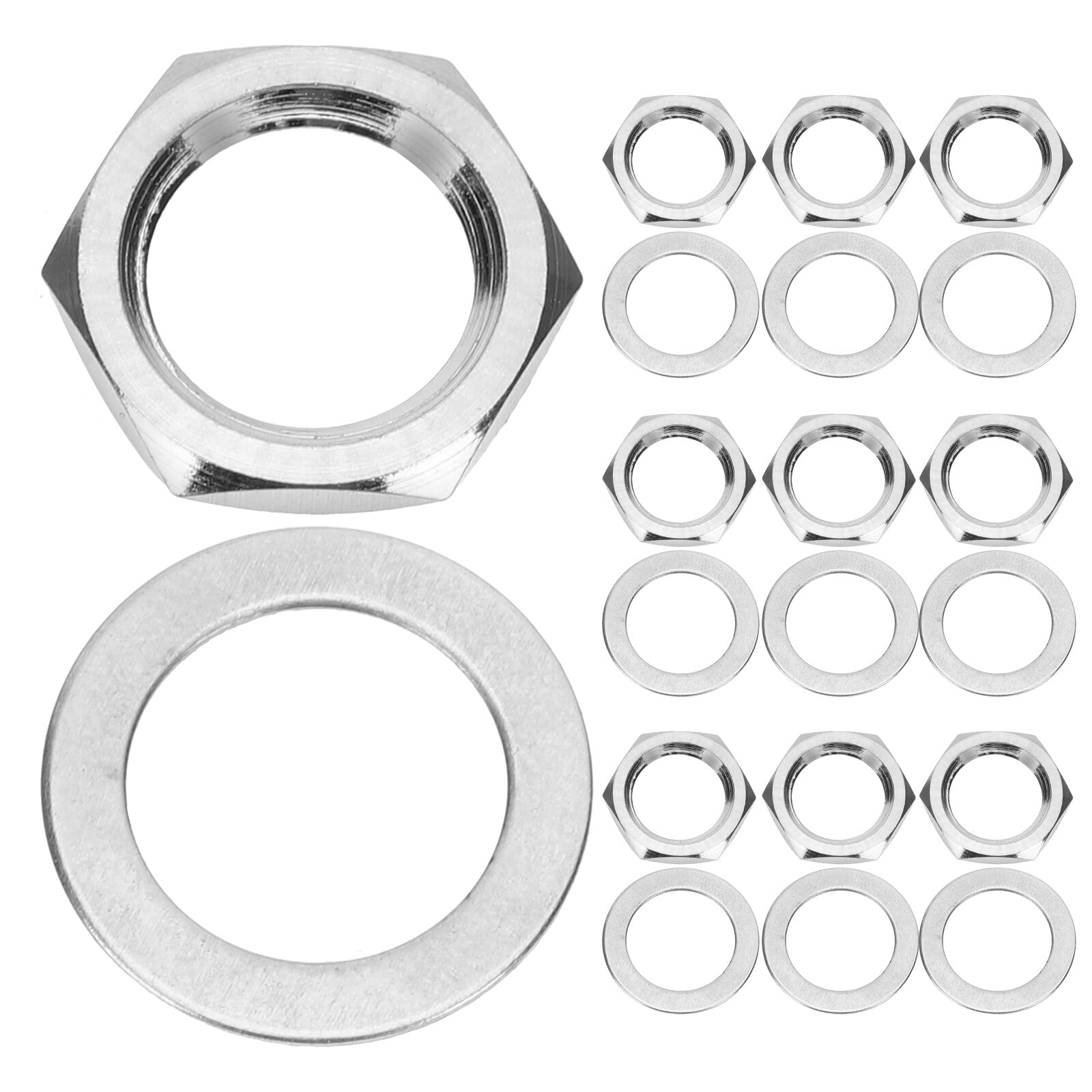 10 sets of Guitar Pots Nuts Potentiometer Hex Nut and Washers Guitar ...