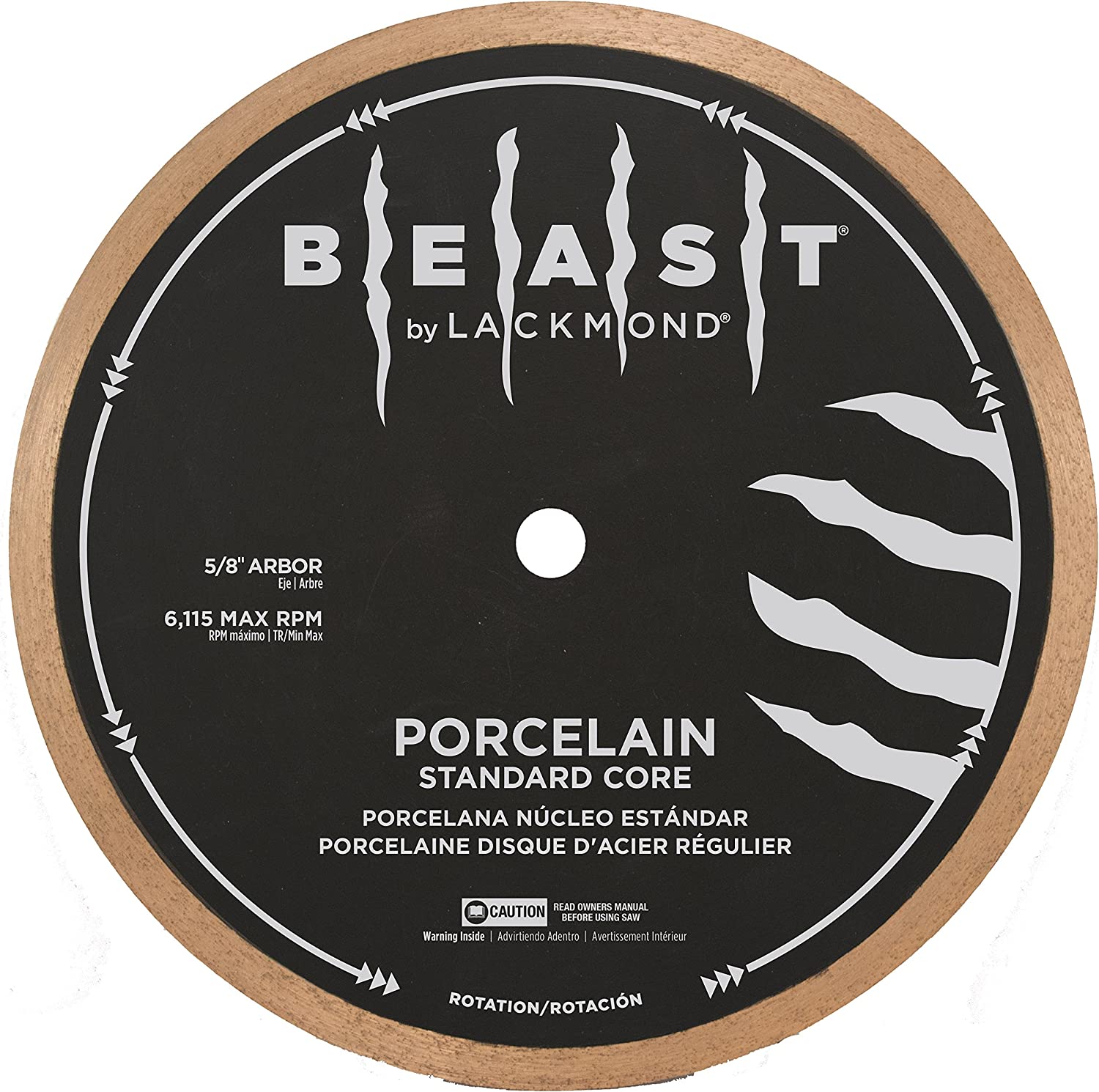 10" standard core hard porcelain blade .050 x 5/8", wet - Walmart.com