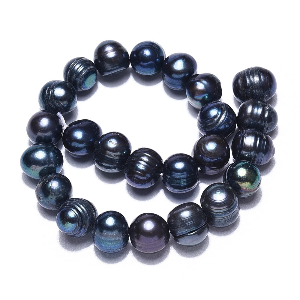 10 strand Natural Cultured Freshwater Pearl Beads Strands Dyed Potato ...