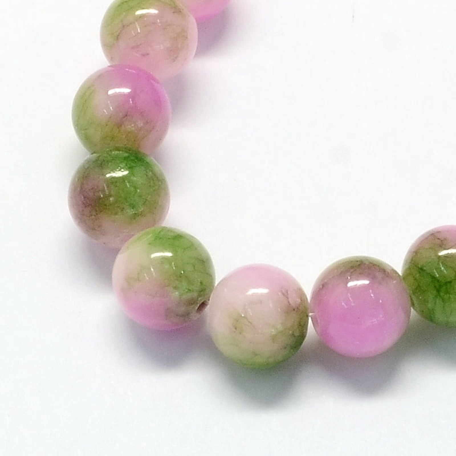 10 strand Natural Dyed Persian Jade Gemstone Bead Strands Round Sea ...