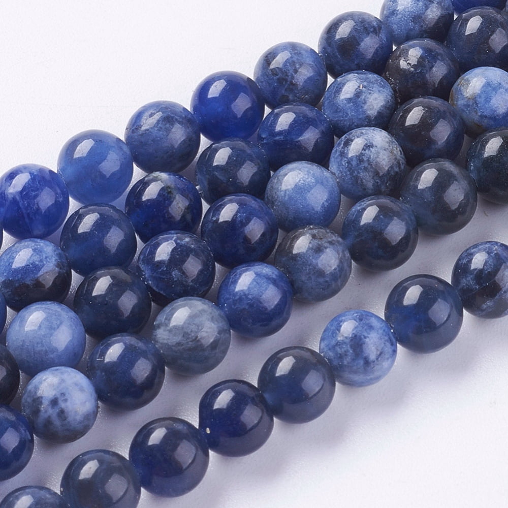 10 strand Natural Sodalite Beads Strands Round 6mm Hole: 1mm 58~61pcs ...