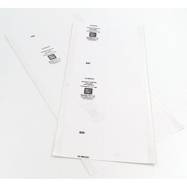 10 (ten) sheets Brodart Fold-On Lo-Luster Book Jacket Covers - 8 1/2 ...