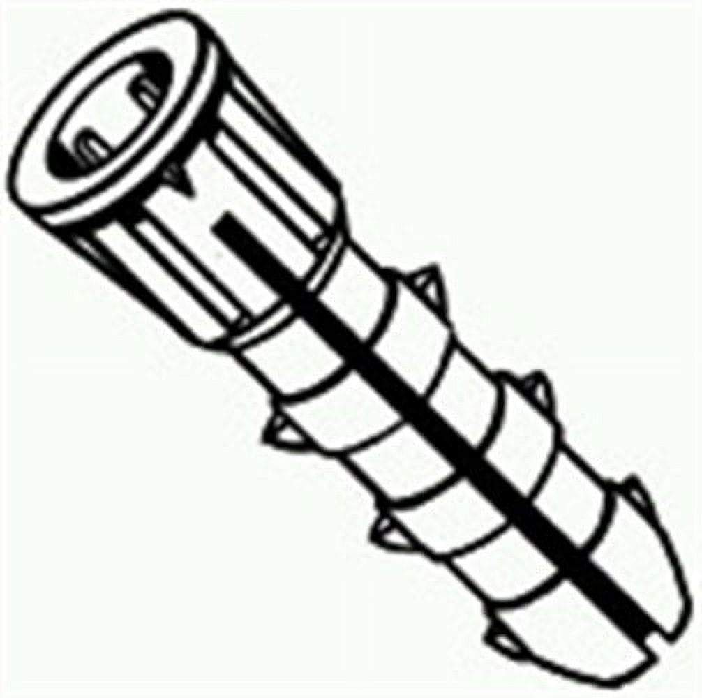 #10 to #12 x 1" Ribbed Plastic Anchors WAP-033 (100 pcs) - Walmart.com