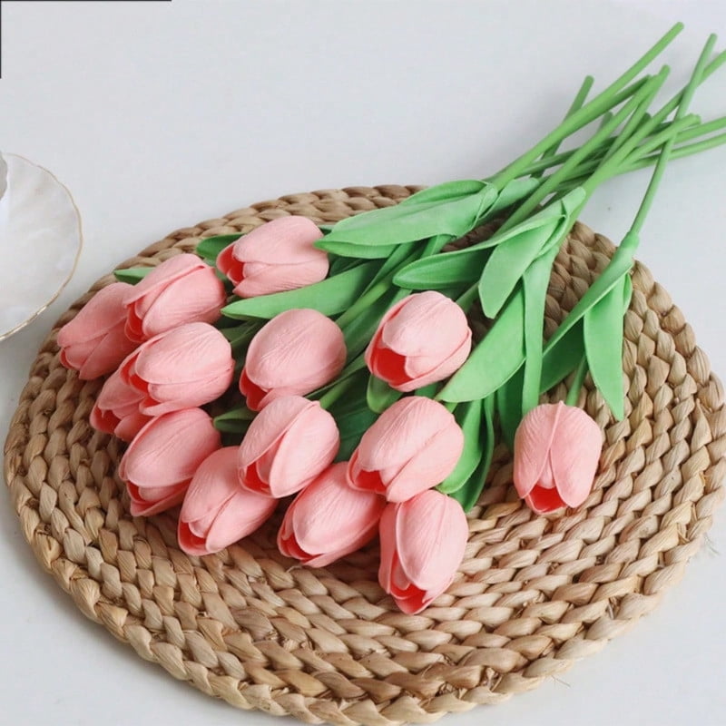 10 tulip shaped fake flower home furnishings, hotel wedding photography ...