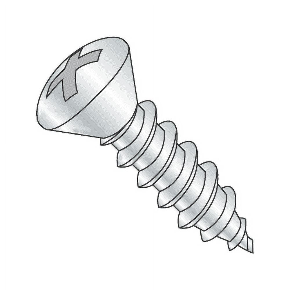 #10 x 1 1/2" Type A Self-Tapping Screws / Phillips / Oval Head / Stainless Steel 316 (Quantity ...