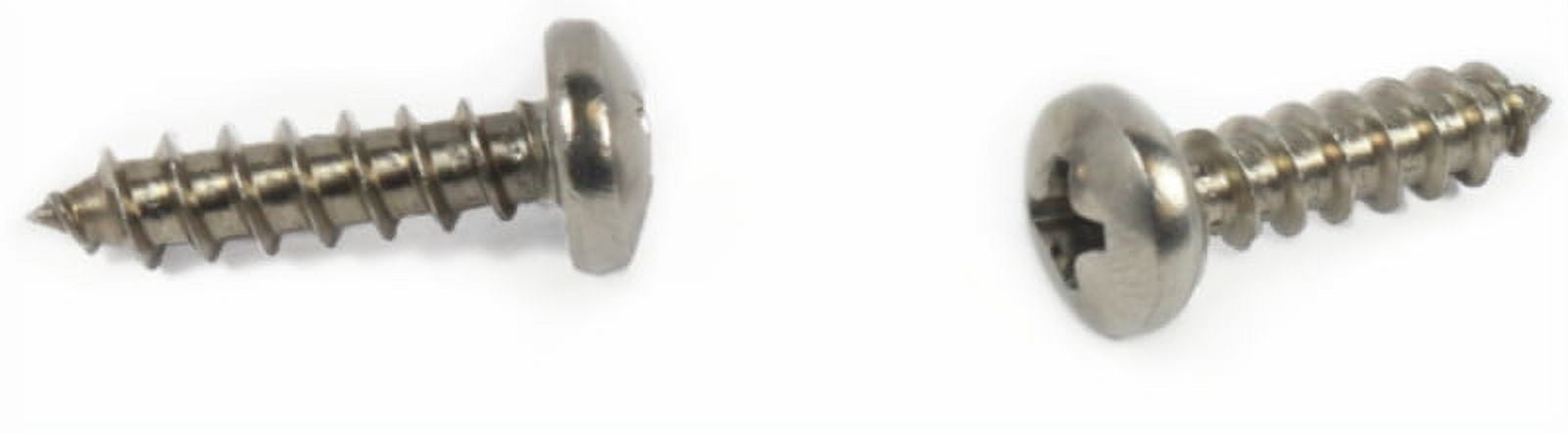 #10 x 1 1/2" Type A Self-Tapping Screws / Phillips / Pan Head / Steel / Zinc - 3000 Piece Carton ...