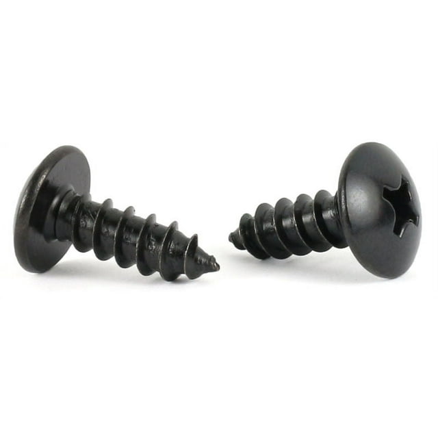 #10 x 1 1/2" Type A Self-Tapping Screws / Phillips / Truss Head / Steel / Black Oxide - 3000 ...