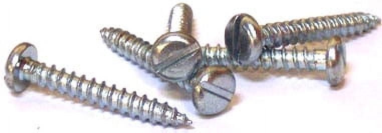 #10 x 1 1/2" Type A Self-Tapping Screws / Slotted / Pan Head / 18-8 ...
