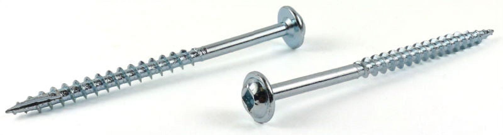 #10 x 1 1/4" Deep Thread Wood Screws / Square / Round Washer Head ...