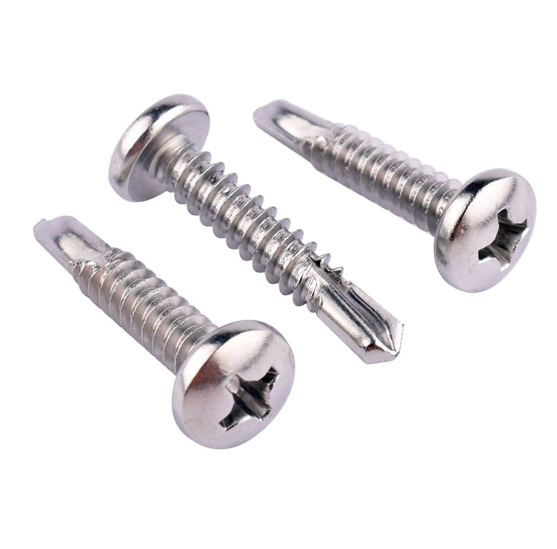 #10 x 1-1/4" Self Tapping Sheet Metal Screw, 410 Stainless Steel ...
