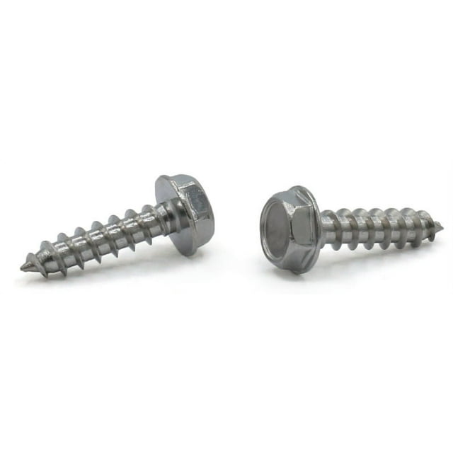 #10 x 1 1/4" Type A Self-Tapping Screws / Unslotted / Hex Washer Head ...