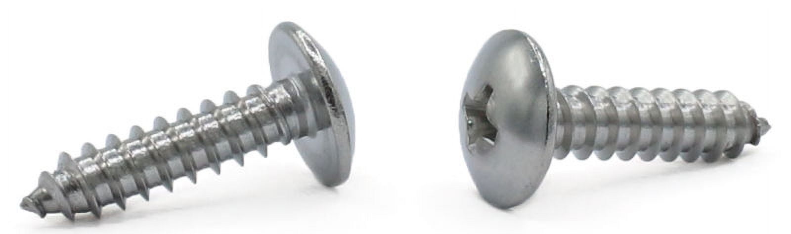 #10 x 1 1/4" Type AB Self-Tapping Screws / Phillips / Truss Head / Steel / Zinc - 3000 Piece ...