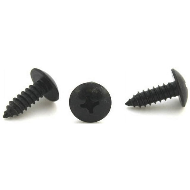 #10 x 1/2" Type AB Self-Tapping Screws / Phillips / Truss Head / Steel / Black Oxide - 8000 ...