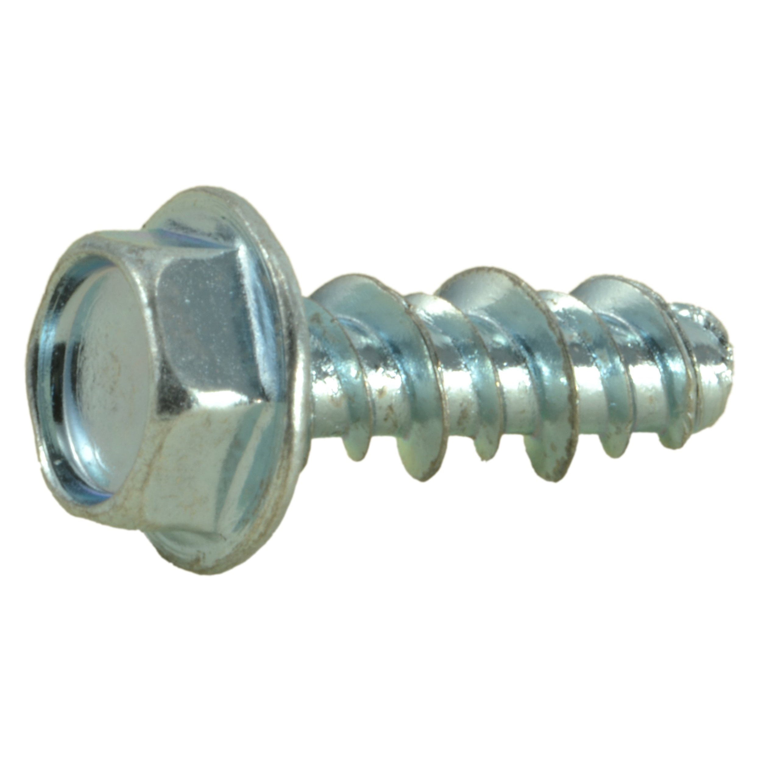 #10 x 1/2" Zinc Plated Steel Hex Head Hi-Lo Screws (40 pcs.) - Walmart.com