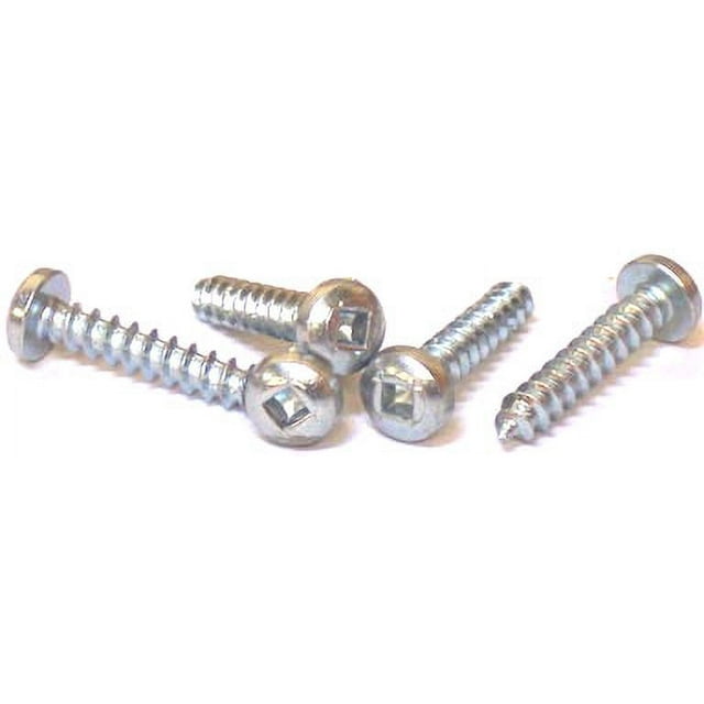 #10 x 1 3/4" Type A Self-Tapping Screws / Square / Pan Head / Steel / Zinc - 2500 Piece Carton ...