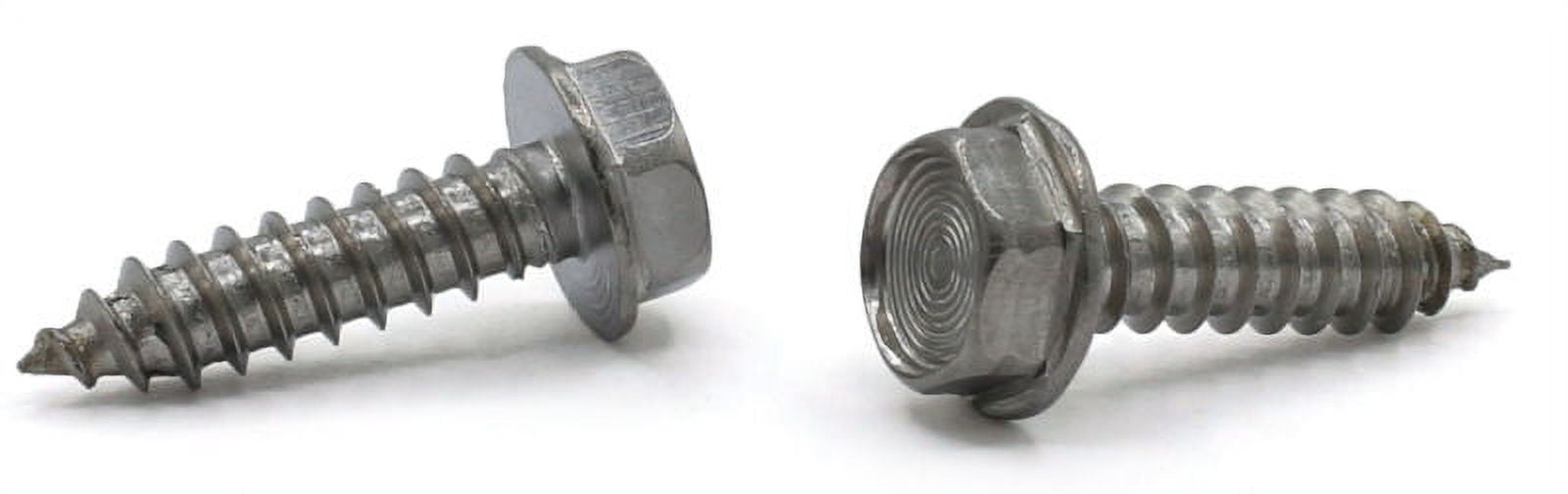 #10 x 1/4" Type AB Self-Tapping Screws / Unslotted / Hex Washer Head ...