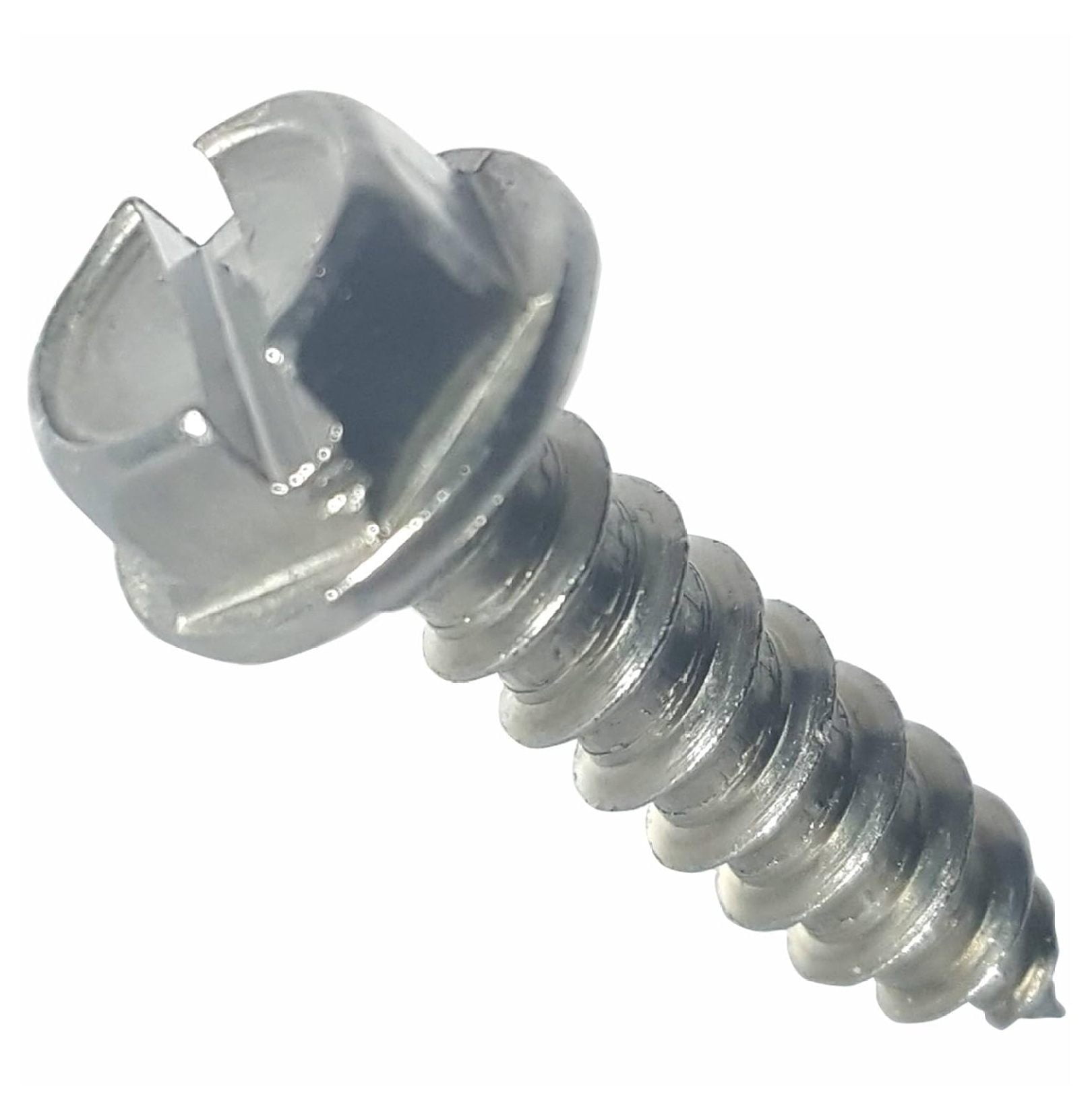 #10 x 1" Hex Washer Head Sheet Metal Screws, External Hex Drive ...