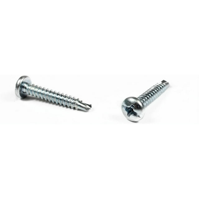 #10 x 1" Self-Drilling Screws / Combo / Pan Head / Steel / Zinc - 5000 Piece Carton - Walmart.com