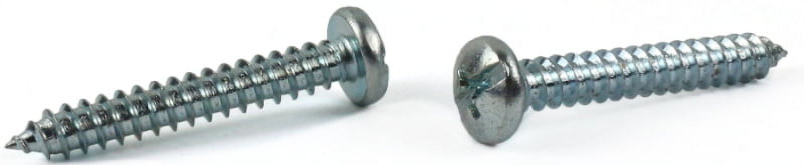 #10 x 1" Type AB Self-Tapping Screws / Combo / Pan Head / Steel / Zinc ...