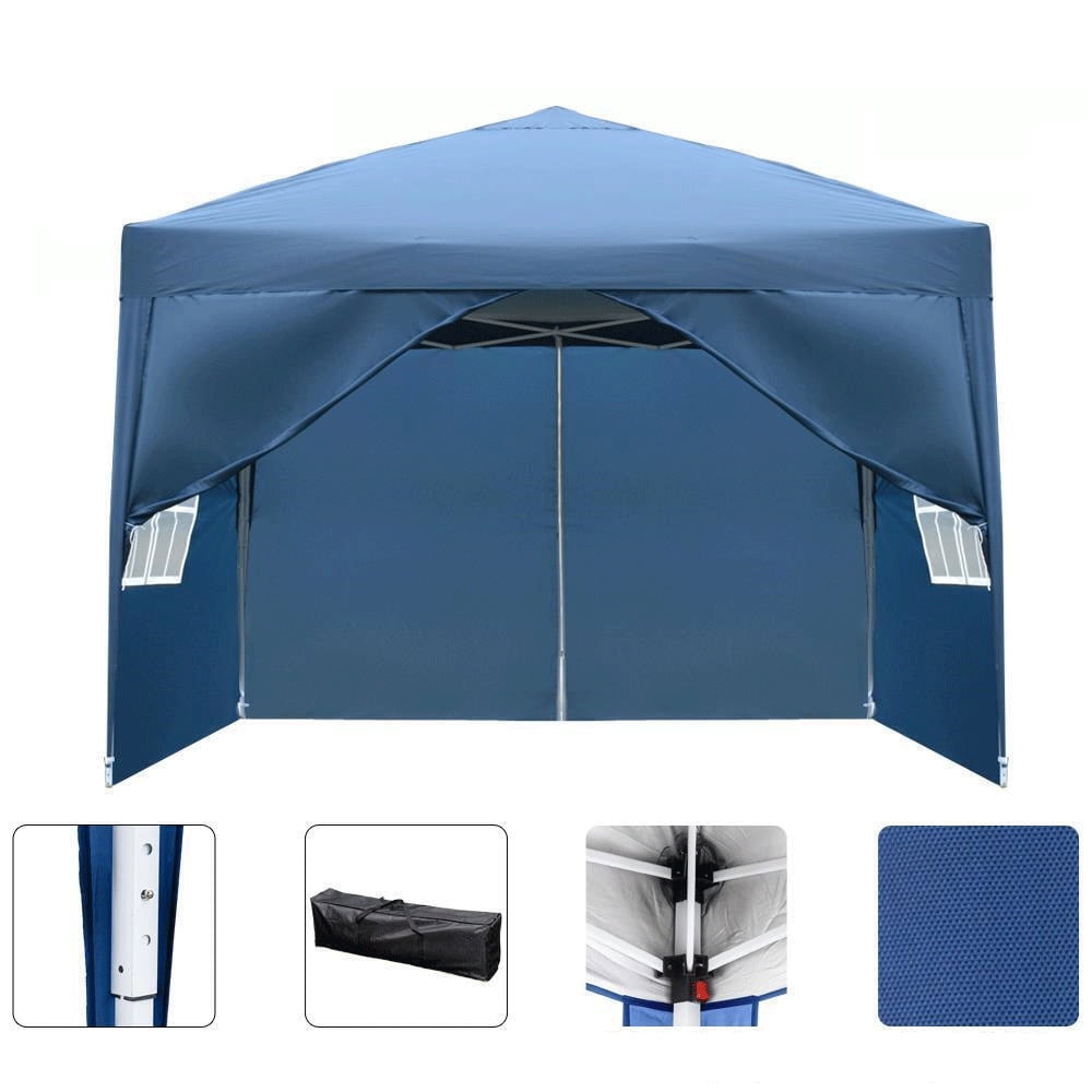 10' x 10' Canopy Tent Pop Up Party Tent, Portable Instant Commercial ...