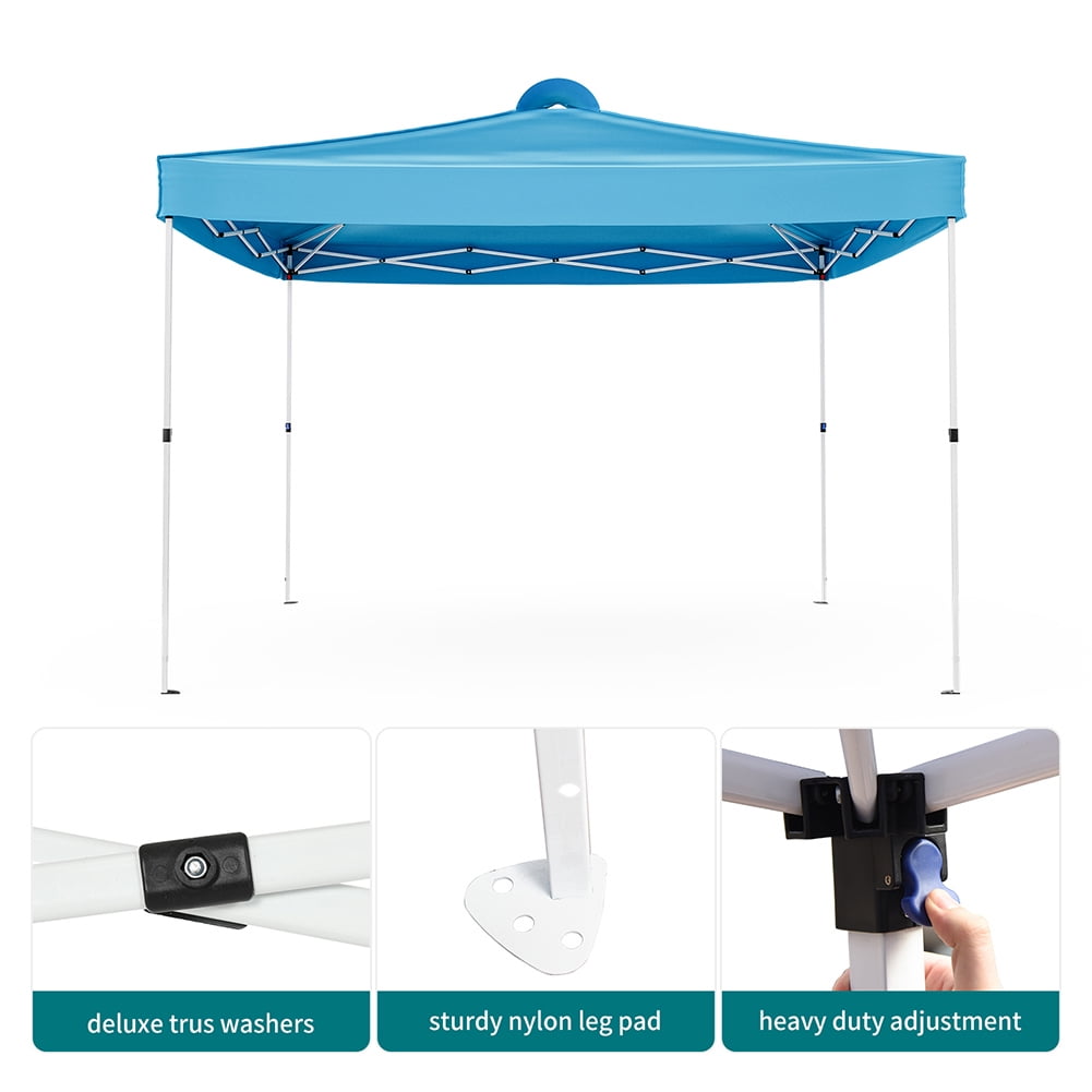 10 x 10 FT Instant Folding Pop Up Canopy Tent,UV Protection with Carry ...
