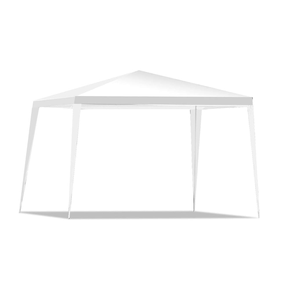 10 x 10 Feet Wedding Party Tent, Outdoor Canopy Tent with 16 Stakes & 8 ...