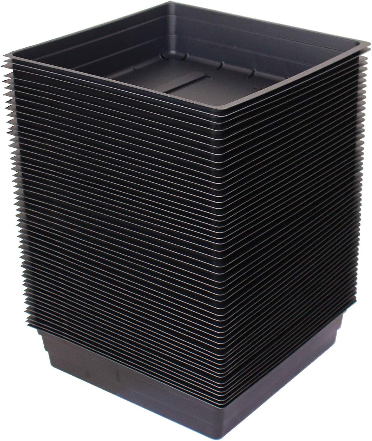 10" x 10" Garden Growing Trays with Drain Holes - 50-Pack Recyclable ...