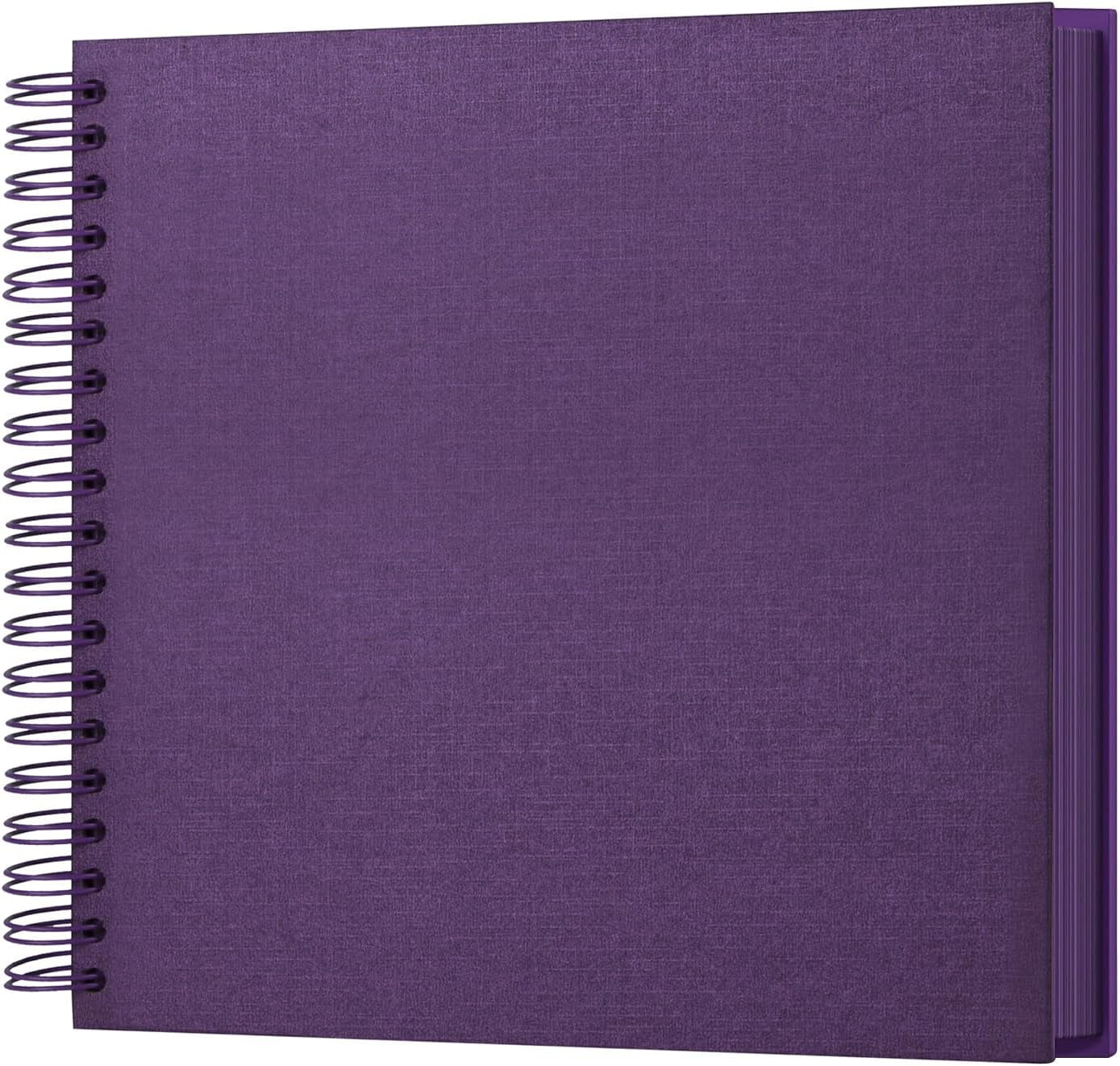 10 x 10 Inch DIY Scrapbook Photo Album 80 Pages Thick Kraft Blank ...