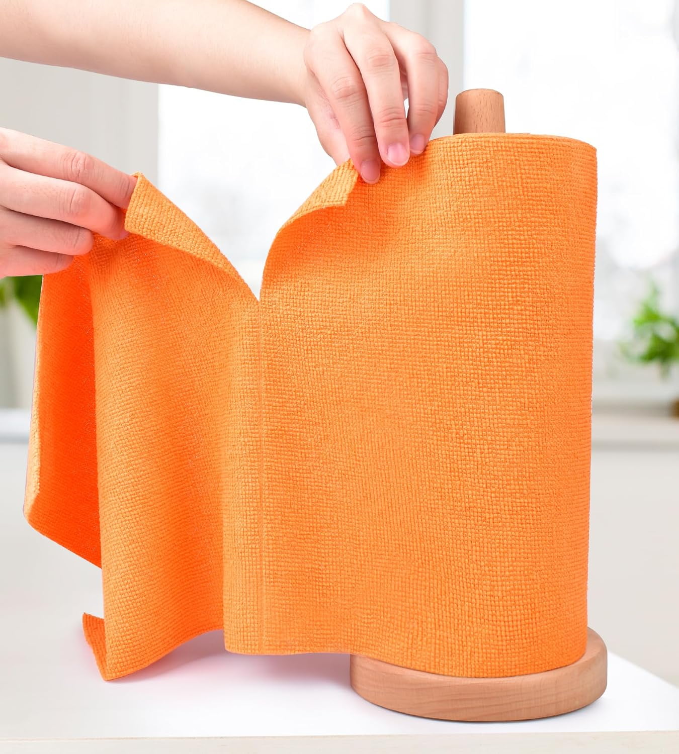 10" x 10" Microfiber Cleaning Cloth Roll, Tear Away Towels, Reusable ...