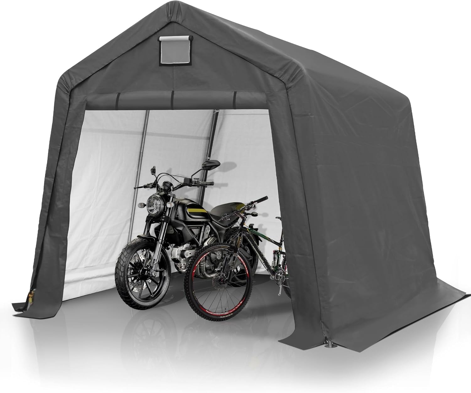 10' x 10' Outdoor Storage Shelter - Heavy Duty Storage Tent with Roll ...
