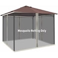 10' x 10' Universal Replacement Mesh Sidewall Netting for Patio Gazebos ...