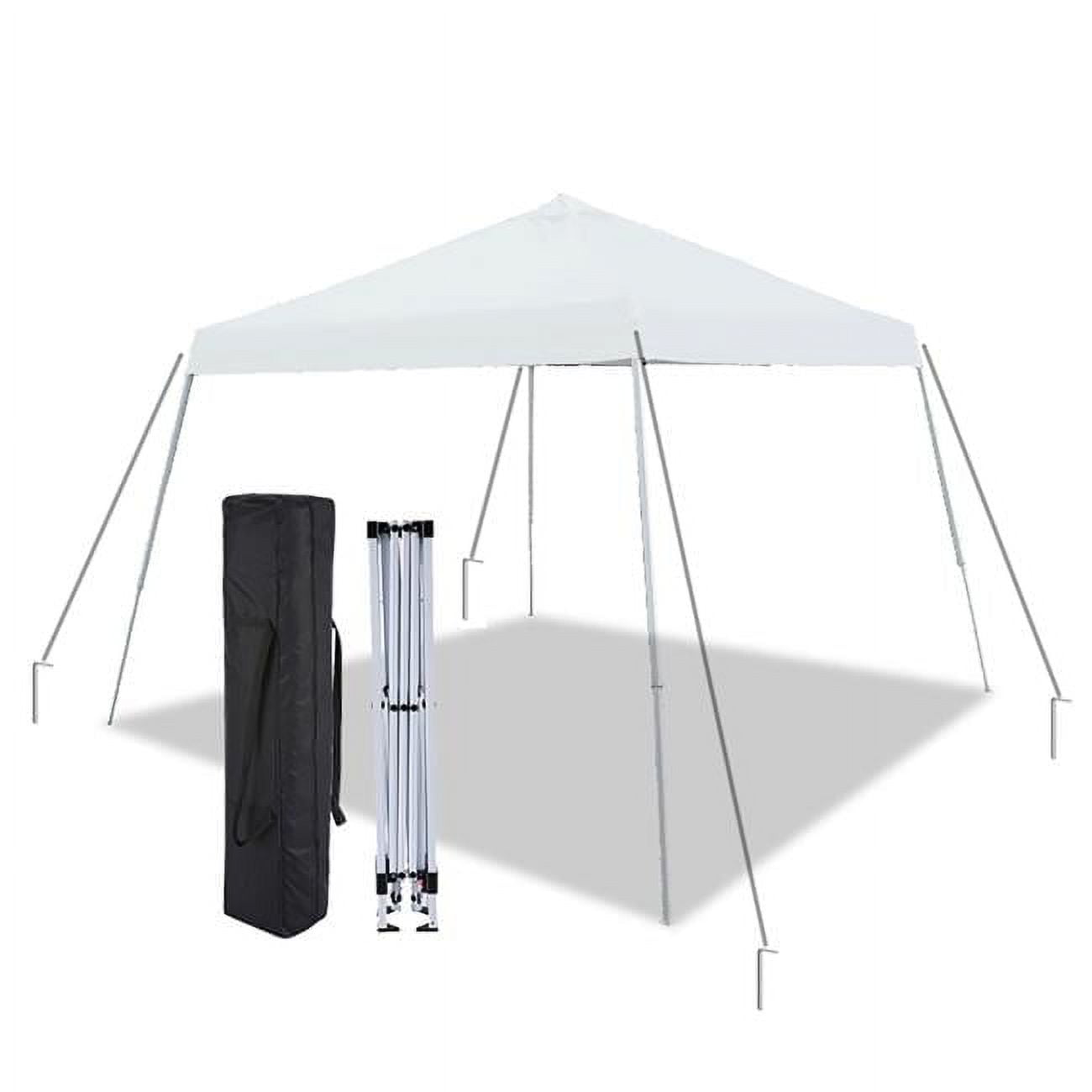 10 x 10 ft. Slant Leg Instant Pop Up Tent with Guy Ropes & Stakes ...