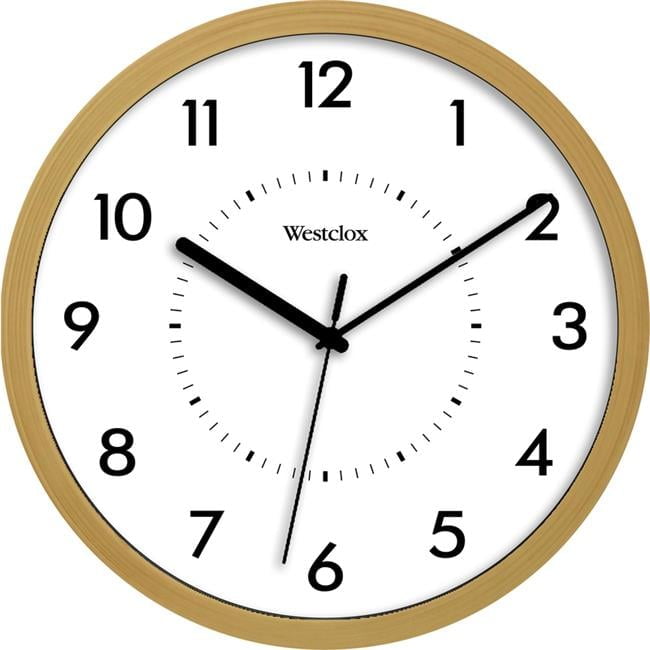 10 x 10 in. Indoor Contemporary Analog Wall Clock, Glass & Plastic ...