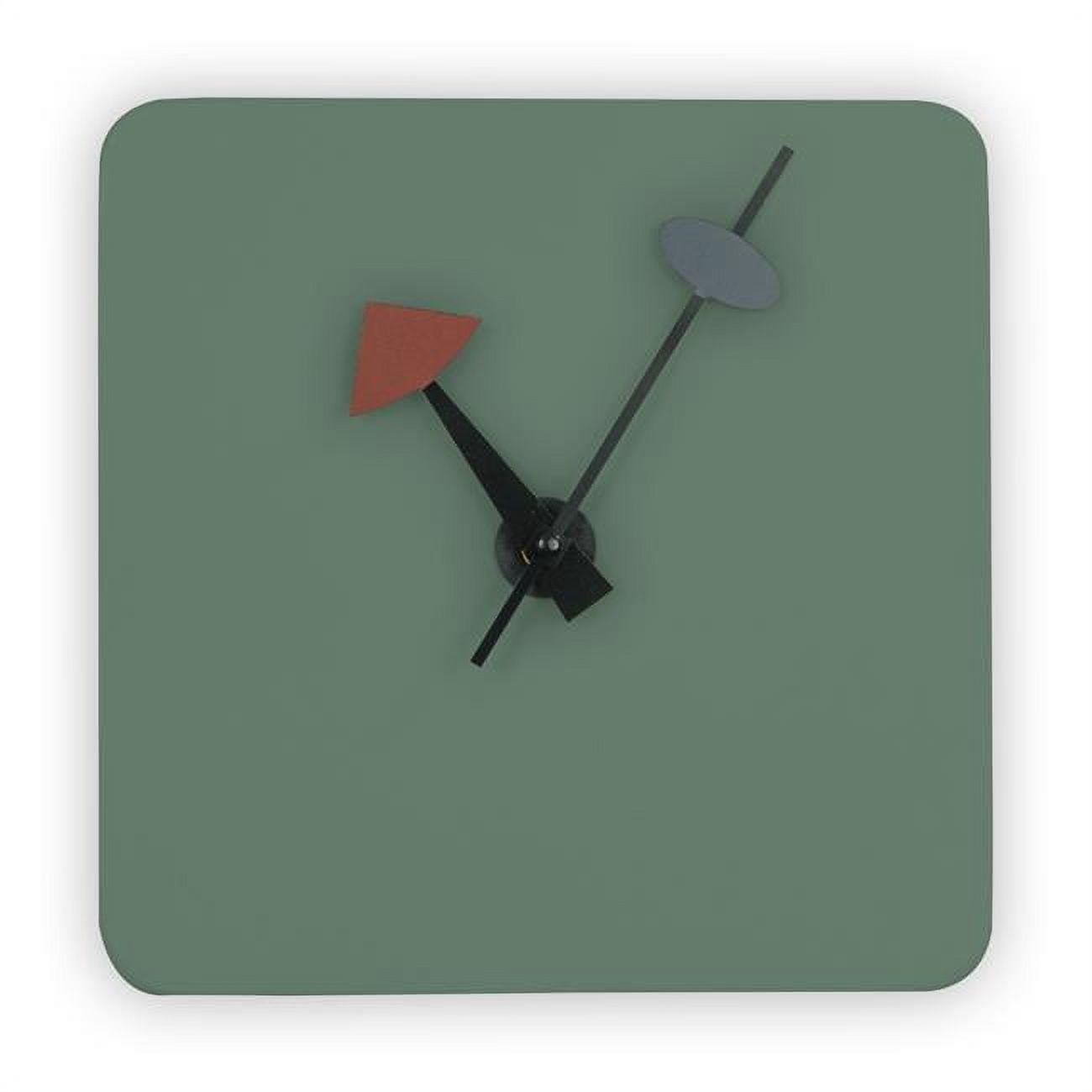 10 x 10 x 1 in. Manchester Modern Design Square Silent Non-Ticking Wall ...