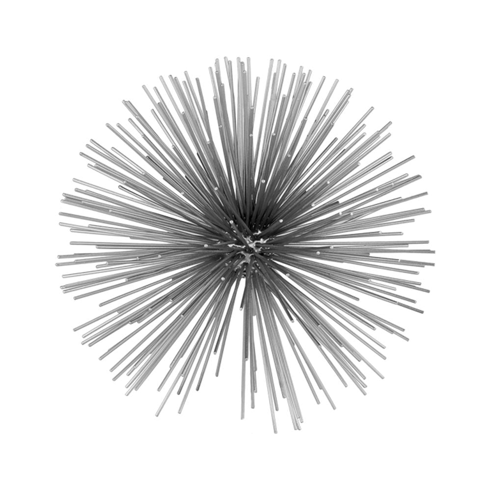 10" x 10" x 10" Silver Large Spiked Sphere - Walmart.com