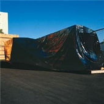 10' x 100' 6 Mil Heavy-Duty Black Poly Sheeting: Robust Single Roll ...