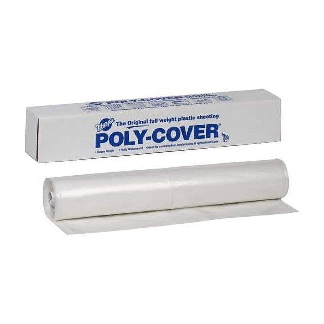 10 x 100 ft. 4 Mil Poly-Cover Plastic Sheets, Clear - Walmart.com