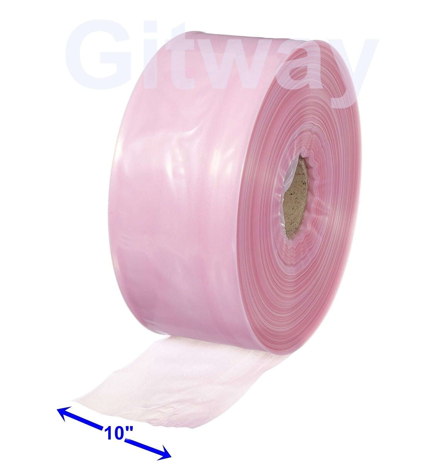 10" x 1075' Anti Static Poly Tubing Tube Plastic Bag Custom Bags on a ...