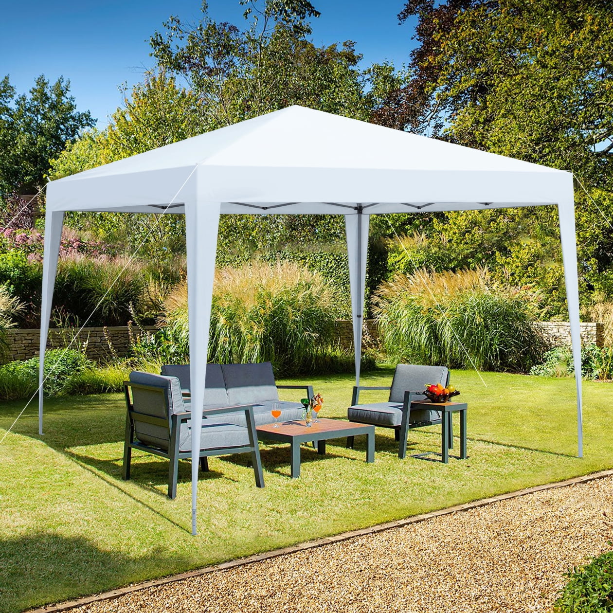 10 x 10Ft Pop Up Outdoor Gazebo Water-Resistant and UV Protection ...