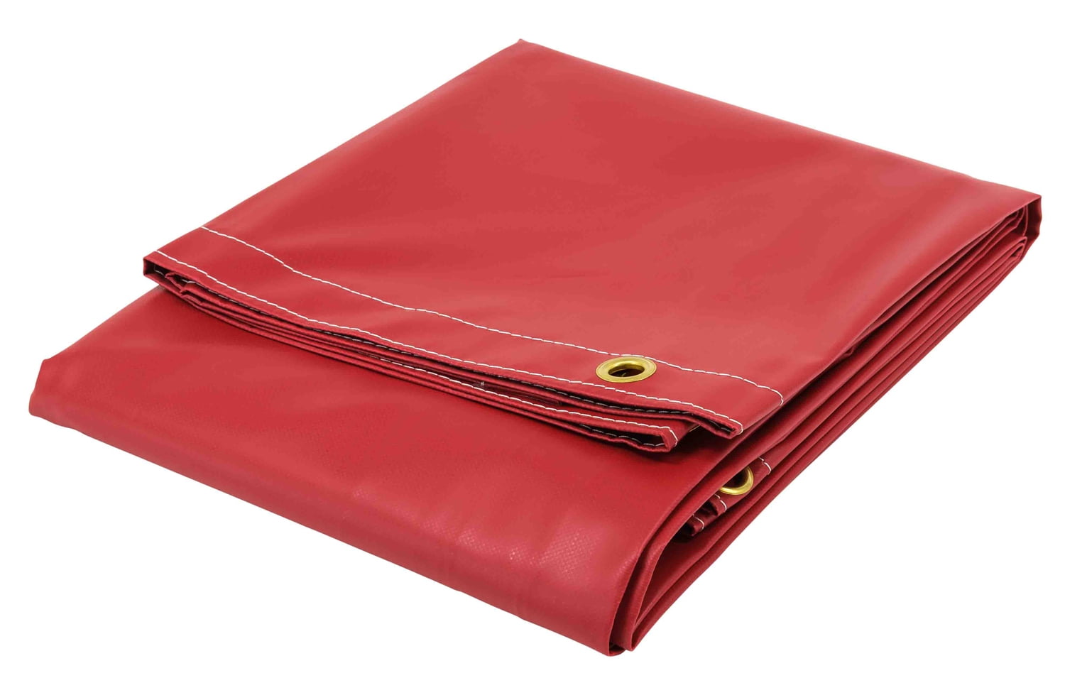 10' x 12' Heavy Duty Red 18oz Vinyl Utility Tarp Waterproof ...