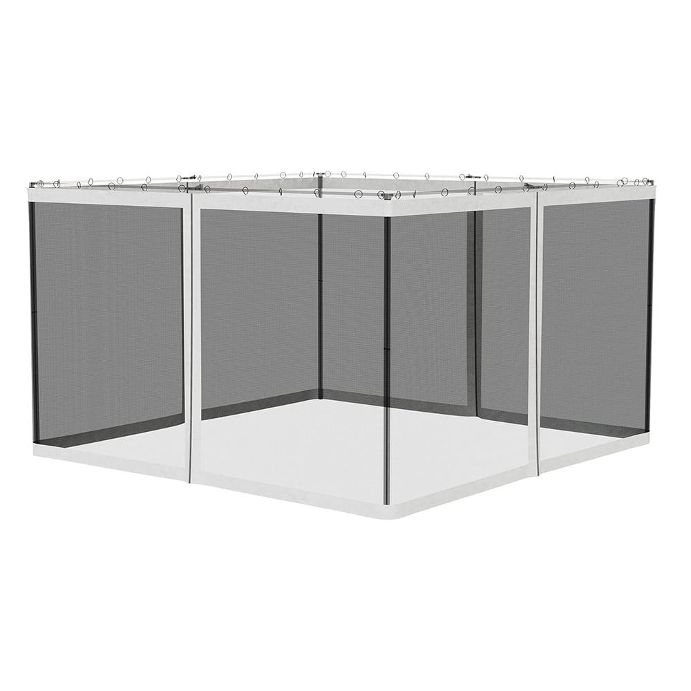 10' x 12' Universal Replacement Mesh Sidewall Netting for Patio Gazebos ...