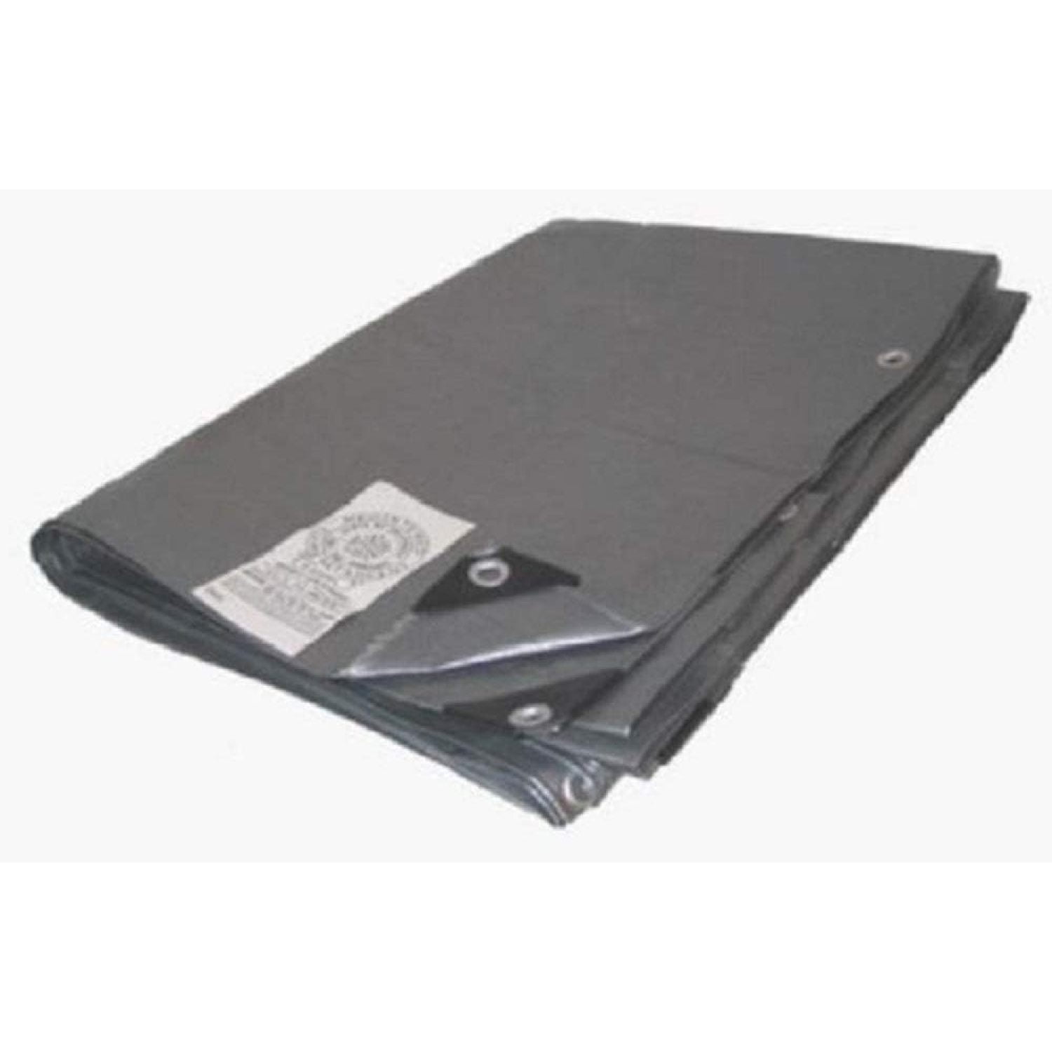 10' x 12' Silver Fire Flame Retardant Heavy Duty Poly Tarp (Finished ...