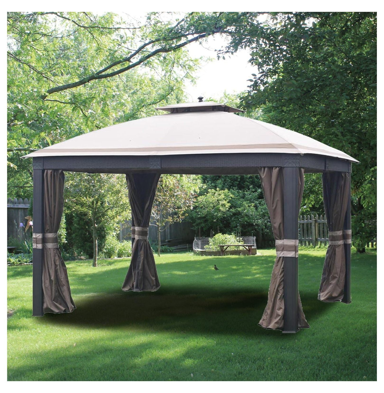 10 x 12 Wicker Gazebo Replacement Canopy Top Cover - RipLock 350 ...
