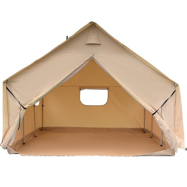 10 x 12 ft. Wall Tent with PVC Storm Flap for 6-8 people Outdoor ...