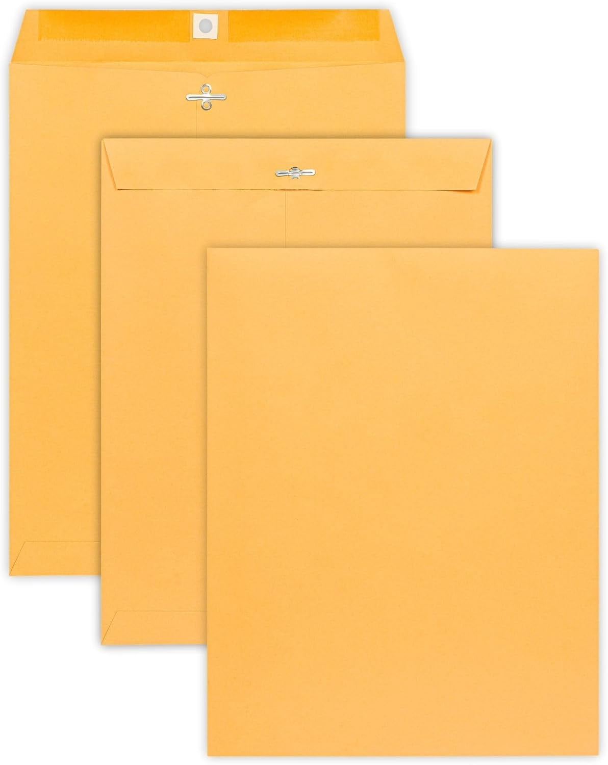 10 x 13 Clasp Envelopes – 100 Pack Brown Kraft Catalog Envelopes with ...
