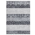 10 x 13 ft Polyester Grey Rectangular Living Room Bedroom Dining Room ...