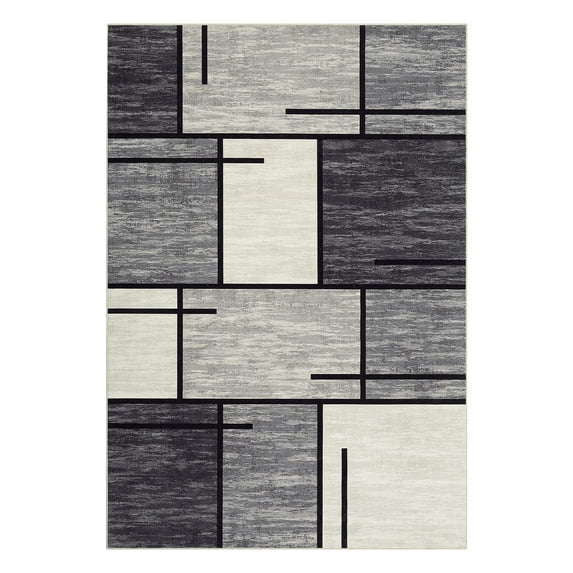 10 x 13 ft Polyester Velvet Towel Gray Rectangular Hallway Bathroom ...