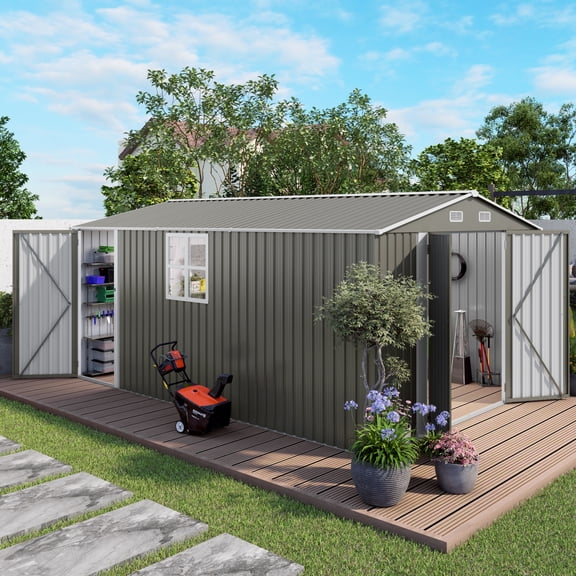 Outsunny Outdoor Backyard Shelter: 7' x 12' Portable Garage & Heavy ...